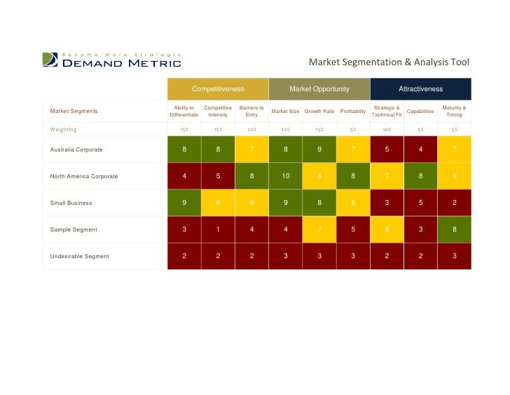 Market Segmentation and Analysis Tool