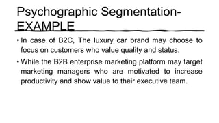 Consumer Behavior -Market segmentation | PPTX