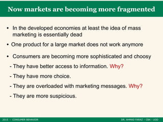 Market segmentation in Consumer Behavior | PPT