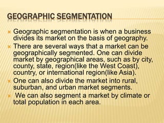 Market segmentation in resorts purpose and types | PPTX