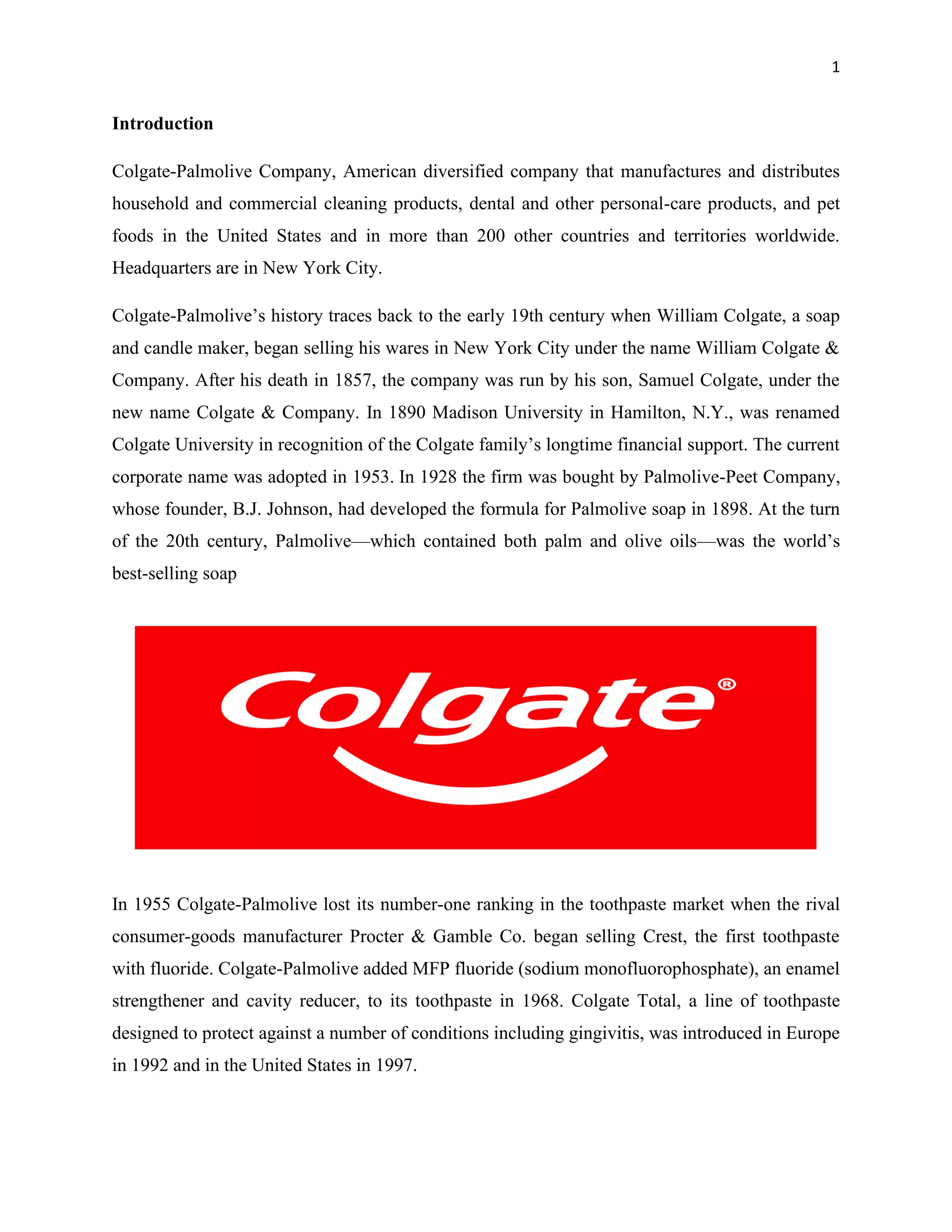 Market segmentation of colgate converted | PDF