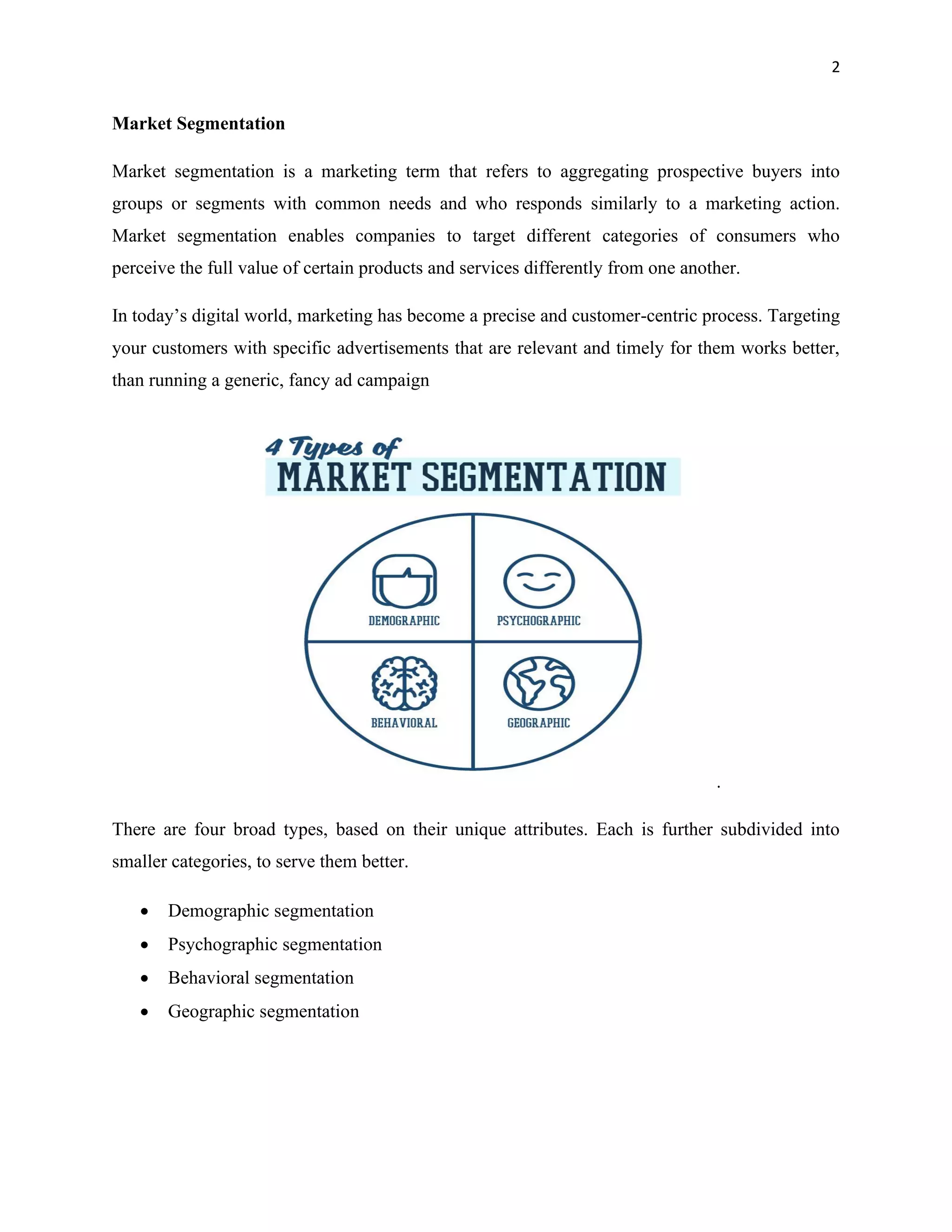 Market segmentation of colgate converted | PDF