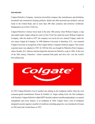 Market segmentation of colgate converted | PDF