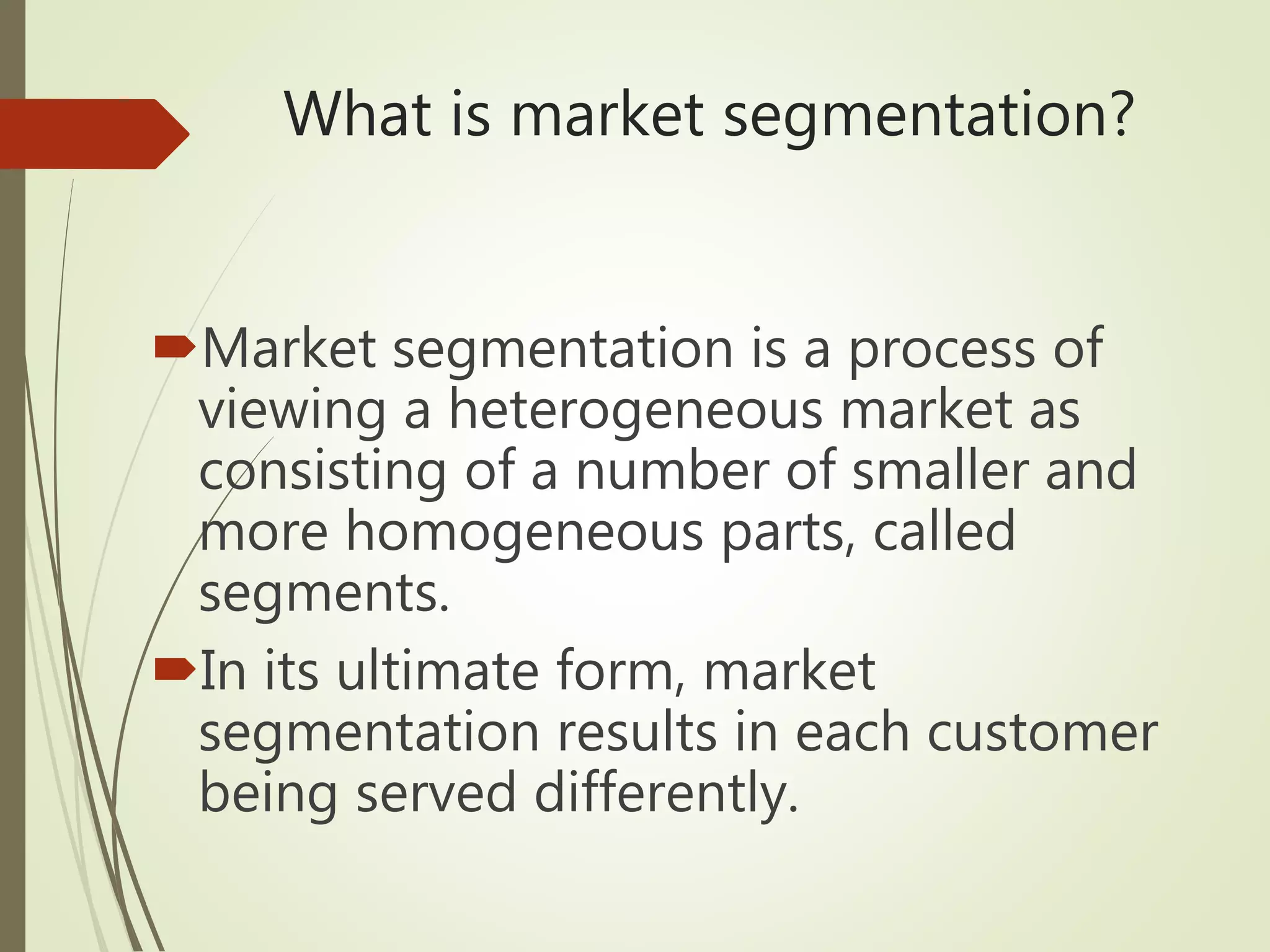 Market segmentation on banking sector | PPTX