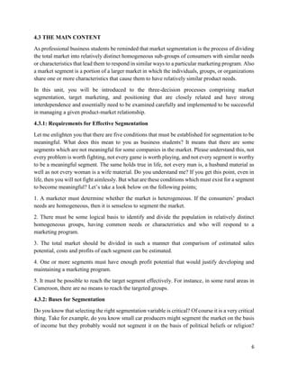 MARKET SEGMENTATION, POSITIONING AND TARGETING | PDF