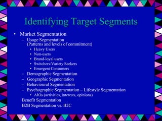 Market Segmentation, Positioning and the Value Proposition.ppt