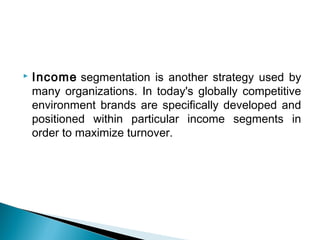 Market segmentation ppt | PPT | Marketing and Advertising | Business