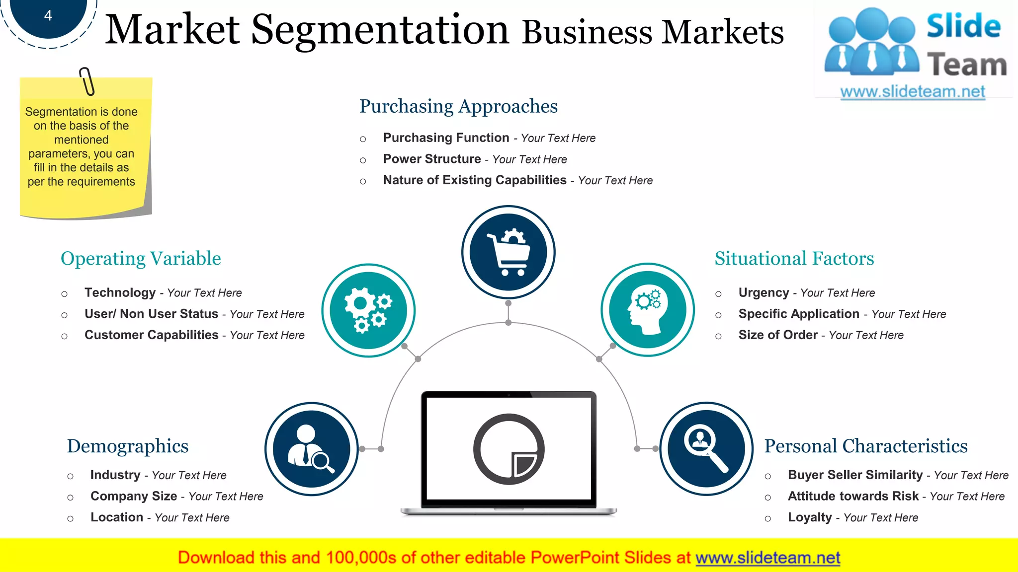Market Segmentation Process Steps PowerPoint Presentation Slides | PPT