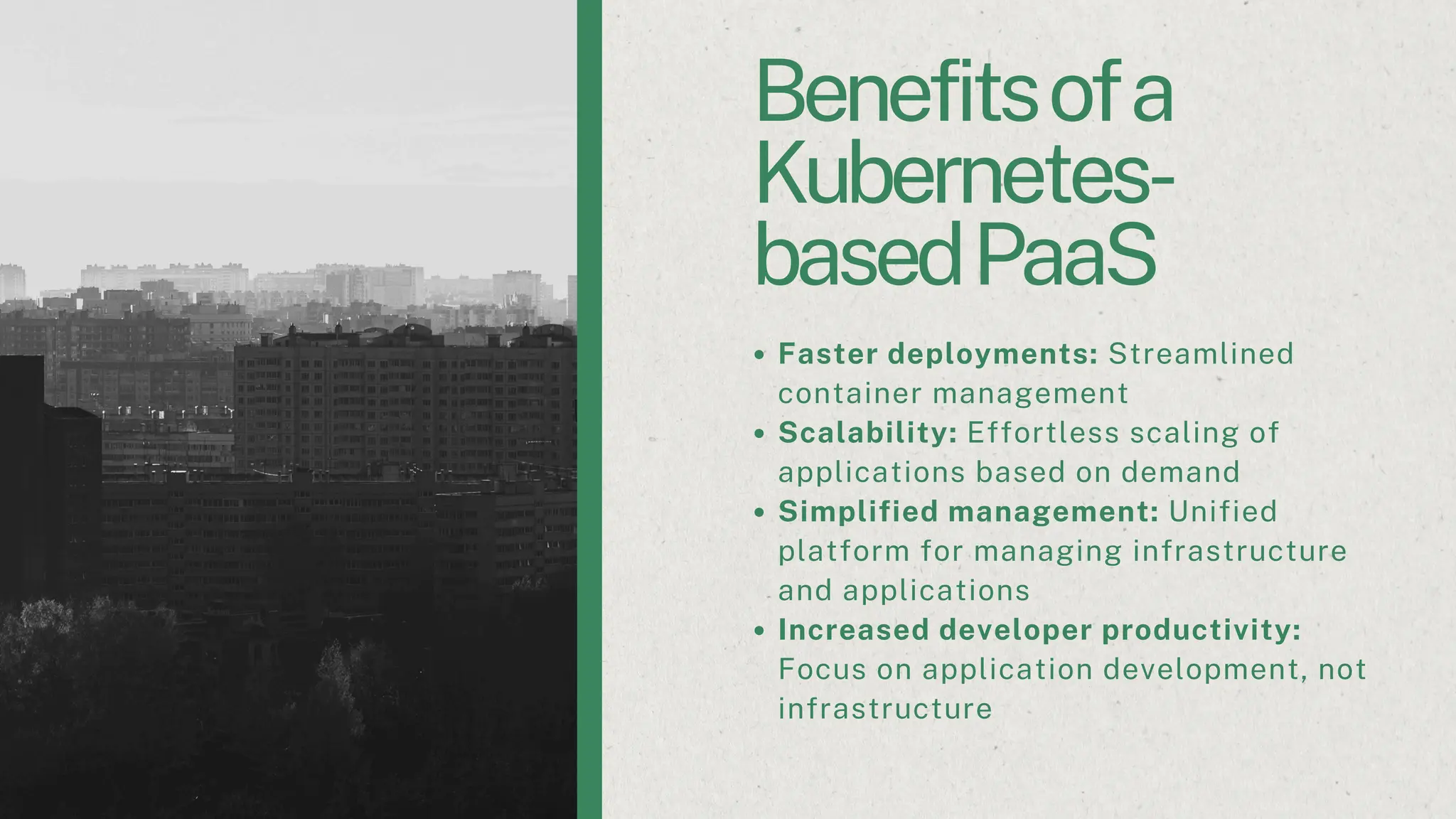 Kubernetes Cluster as a Platform-as-a-Service (PaaS) | PPT