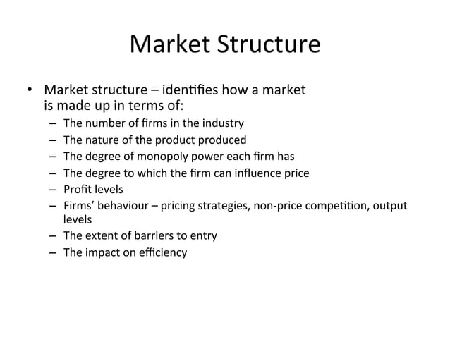 Market structure | PPT