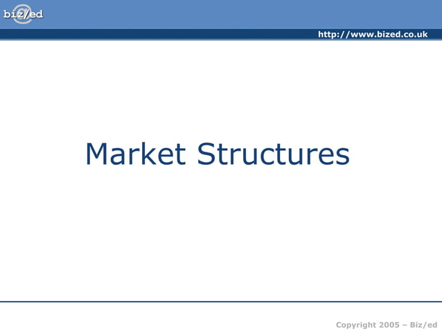 Market Structure | PPT