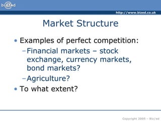 Market Structure | PPT | Sales | Business