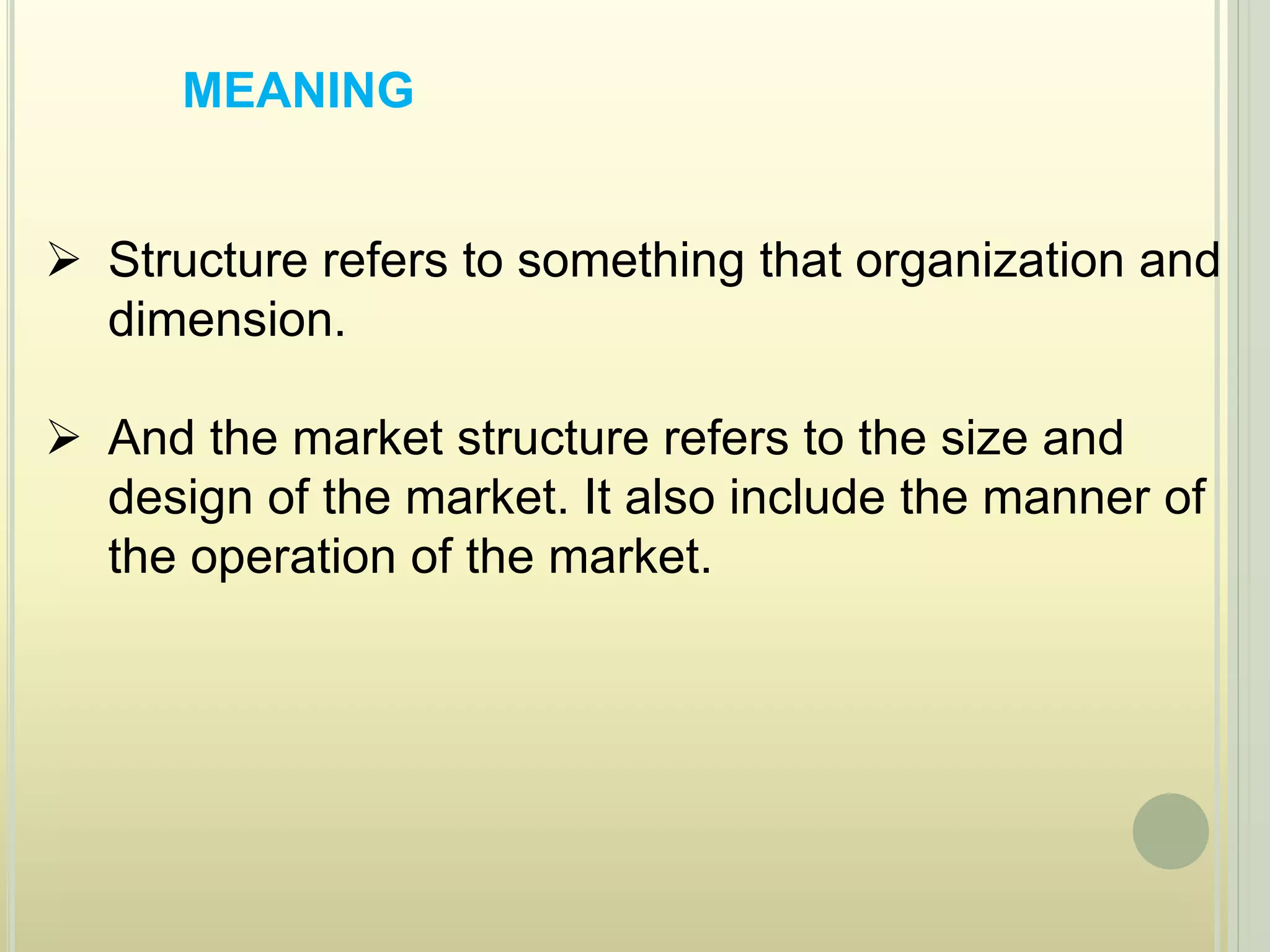 Market structure | PPTX | Large Business | Business