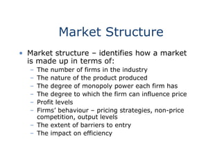 Market structure | PPTX