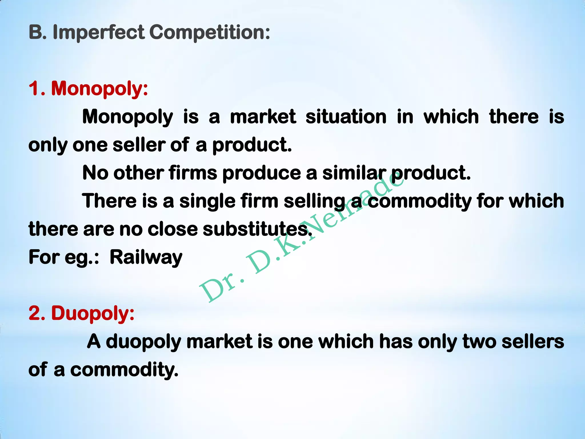 Market structure: Types, Characteristics | PDF