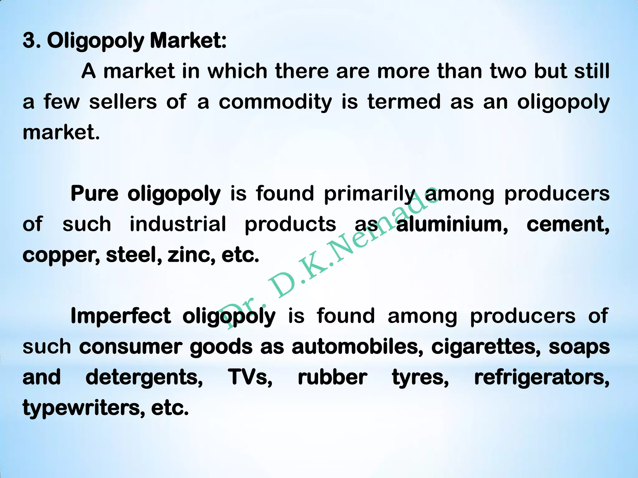 Market structure: Types, Characteristics | PDF