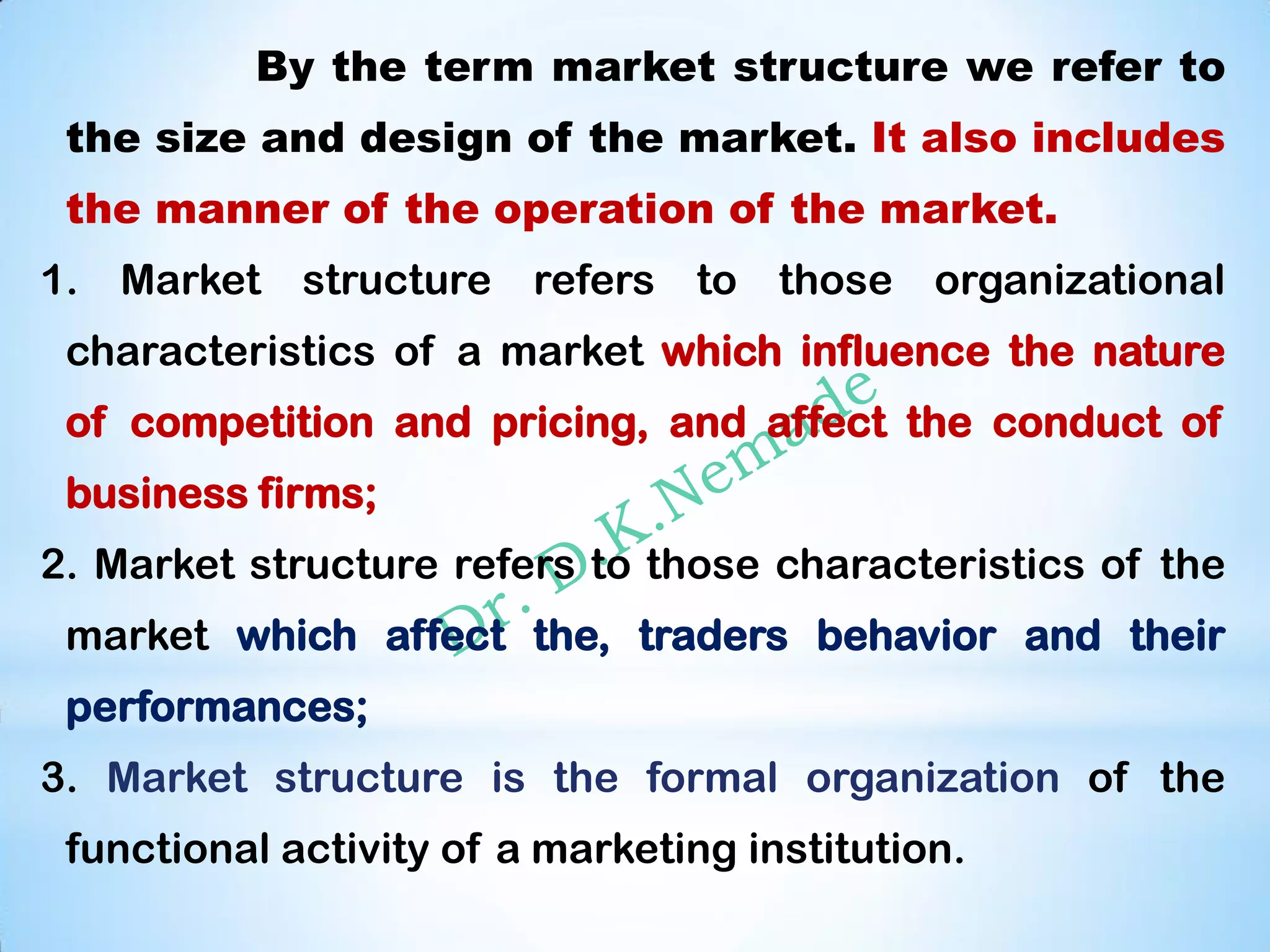 Market structure: Types, Characteristics | PDF