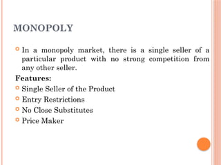Market Structure: Perfect Competition, Monopoly, Monopolistic ...