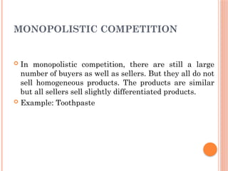 Market Structure: Perfect Competition, Monopoly, Monopolistic ...