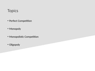 Market Structure Presentation Second Semester | PPT