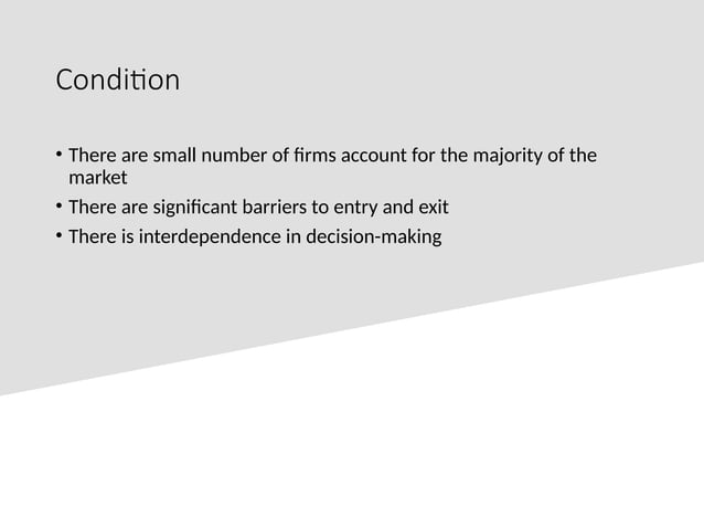 Market Structure Presentation Second Semester | PPTX