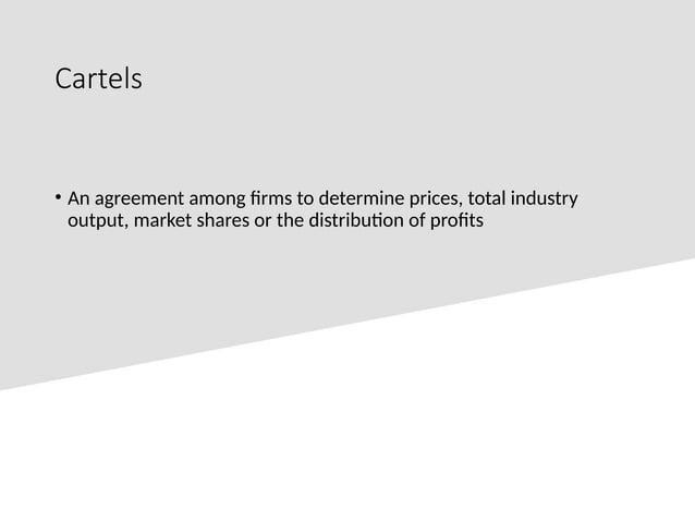 Market Structure Presentation Second Semester | PPTX
