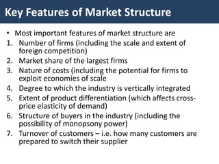 Market Structure, Conduct and Performance | PPTX