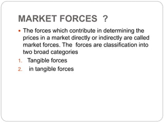 Market structure, force, price determination , | PPTX