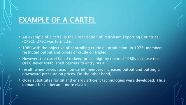 MARKET STRUCTURES - CARTELS AND HOW THEY MAXIMIZE PROFIT.pptx
