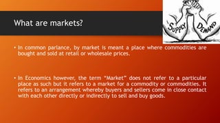 Market structures perfect & imperfect competitions | PPTX