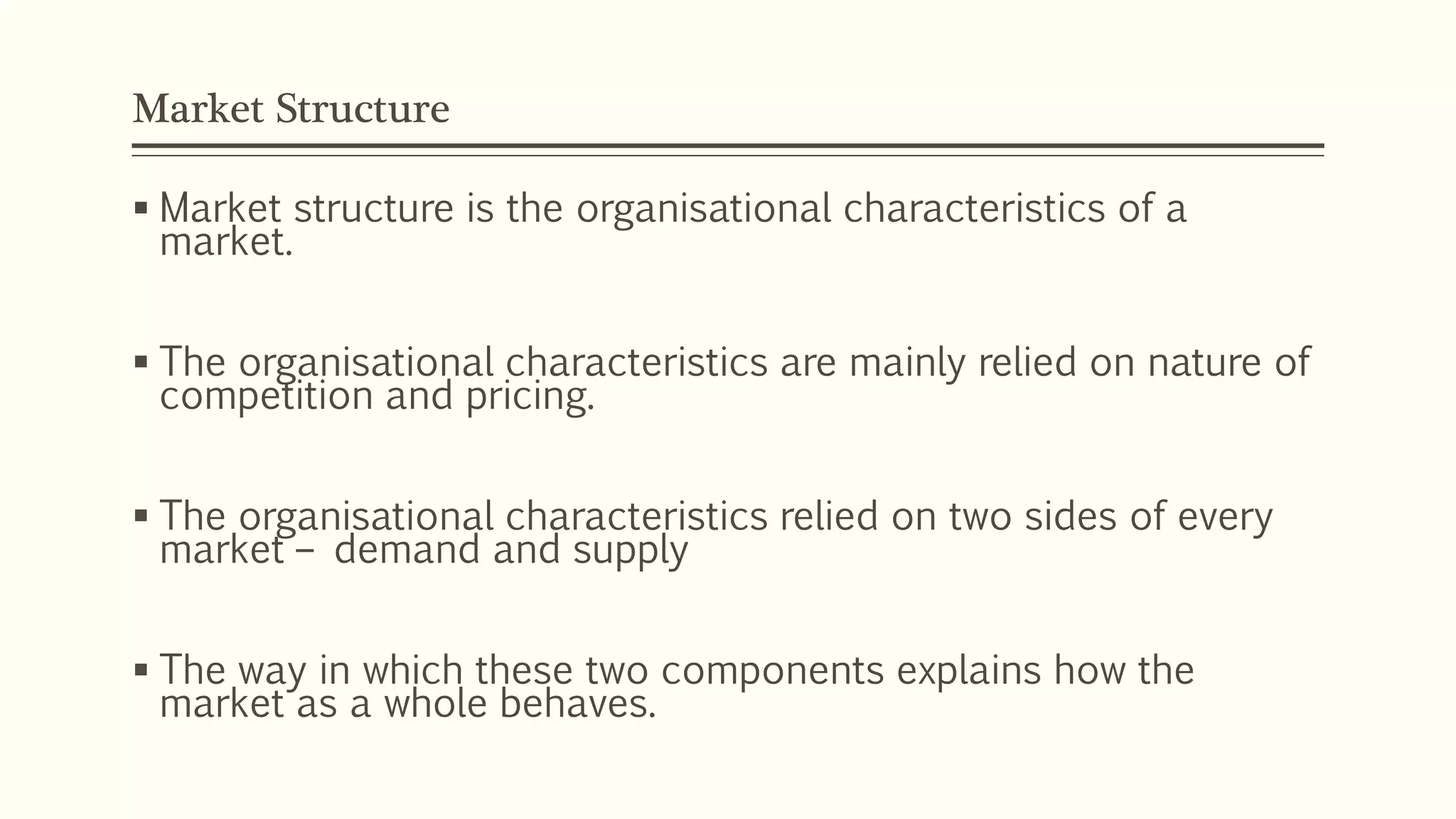 Market structure | PDF | Business | Business and Finance