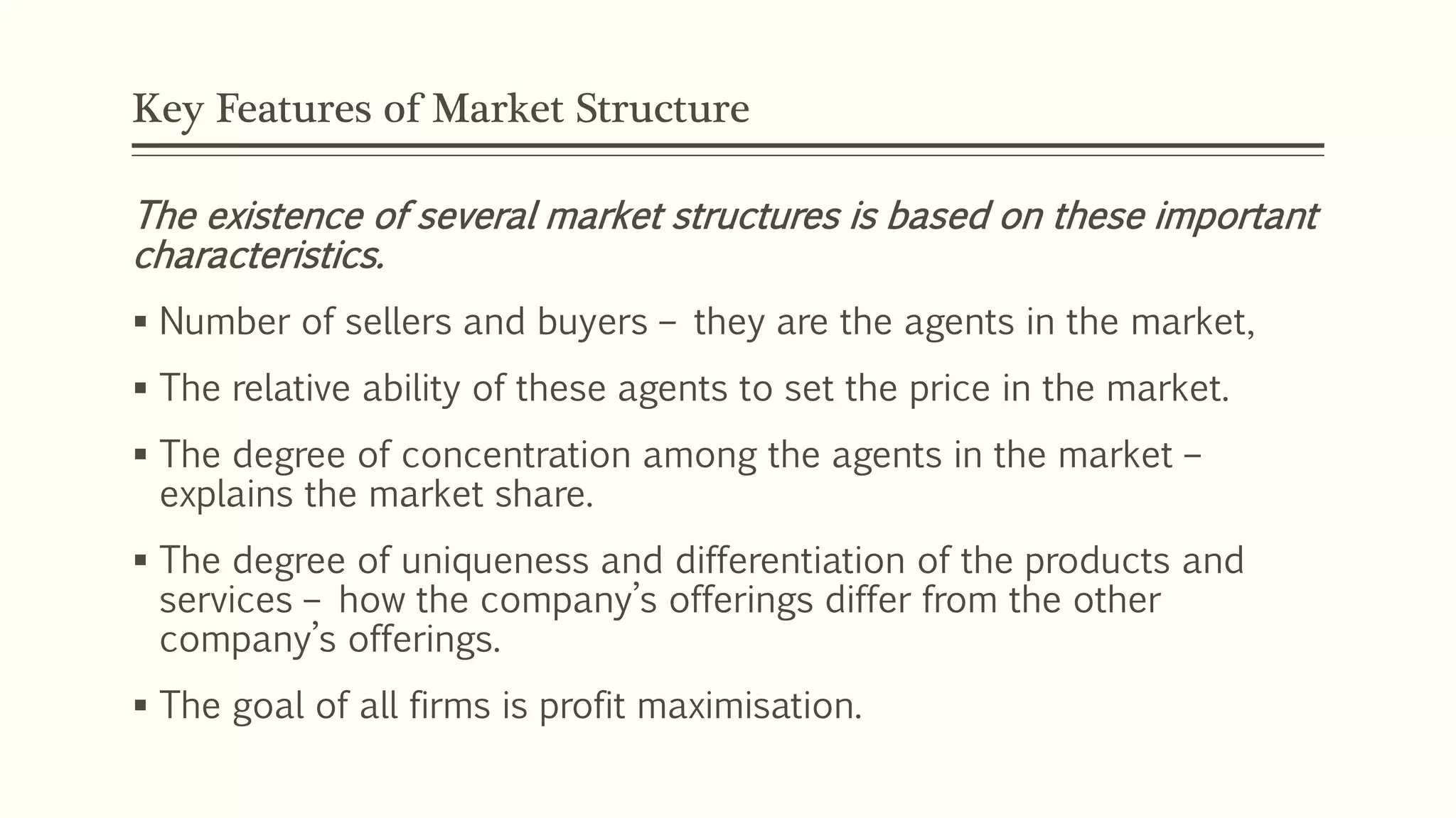Market structure | PDF | Business | Business and Finance