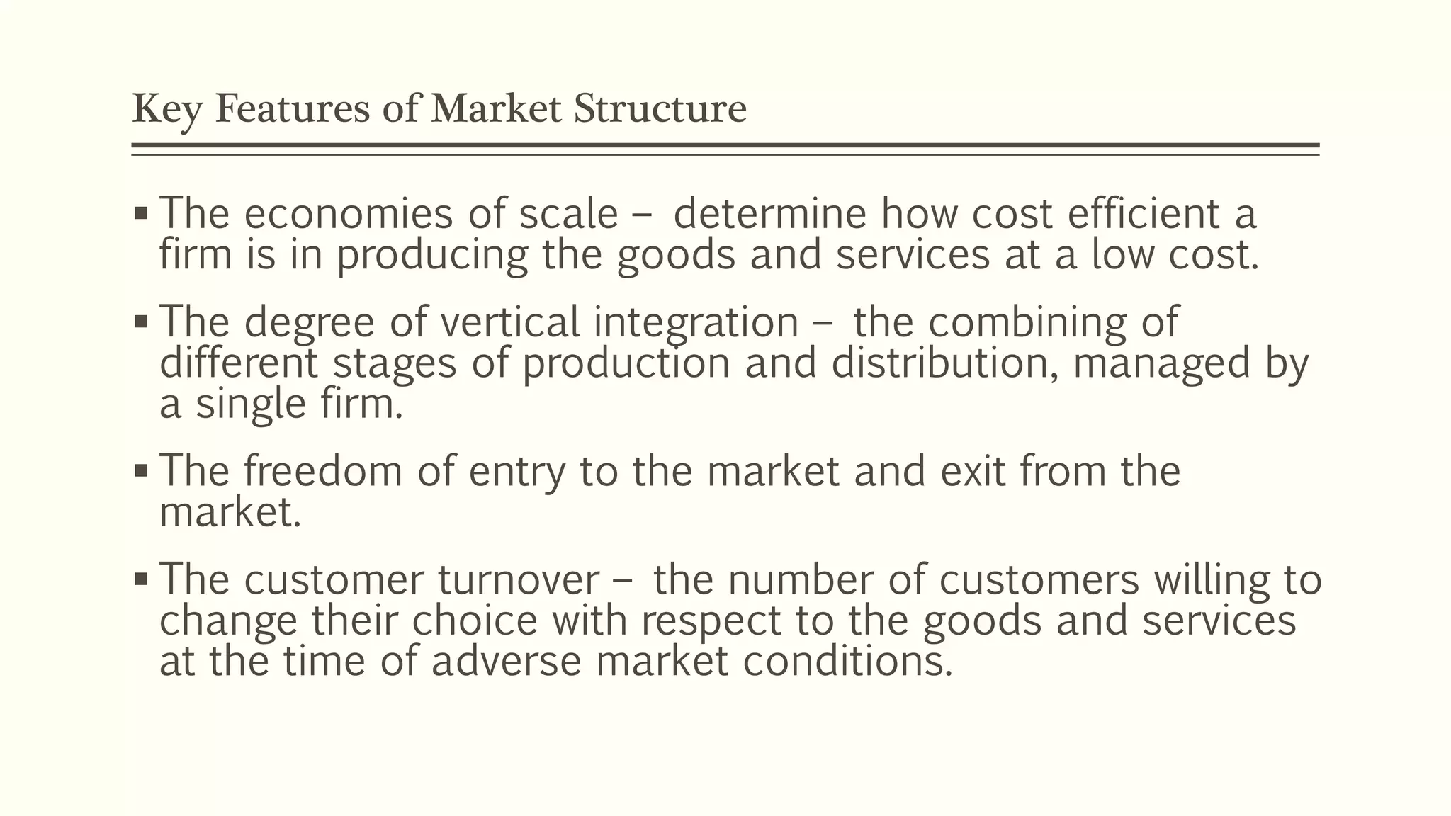 Market structure | PDF | Business | Business and Finance