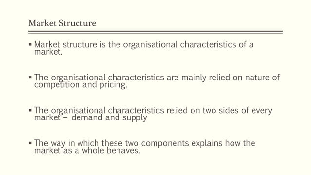 Market structure | PDF | Business | Business and Finance
