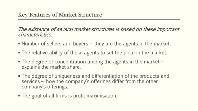 Market structure | PDF | Business | Business and Finance
