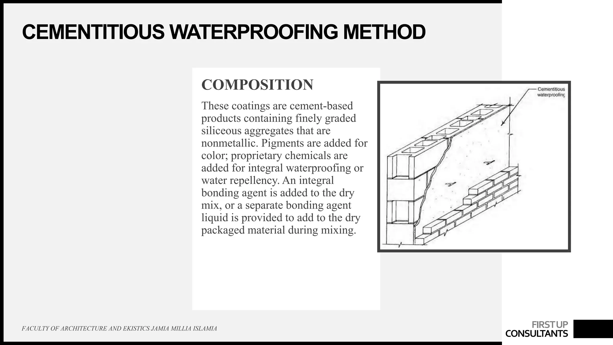 WATER PROOFING MATERIALS MARKET SURVEY | PPTX