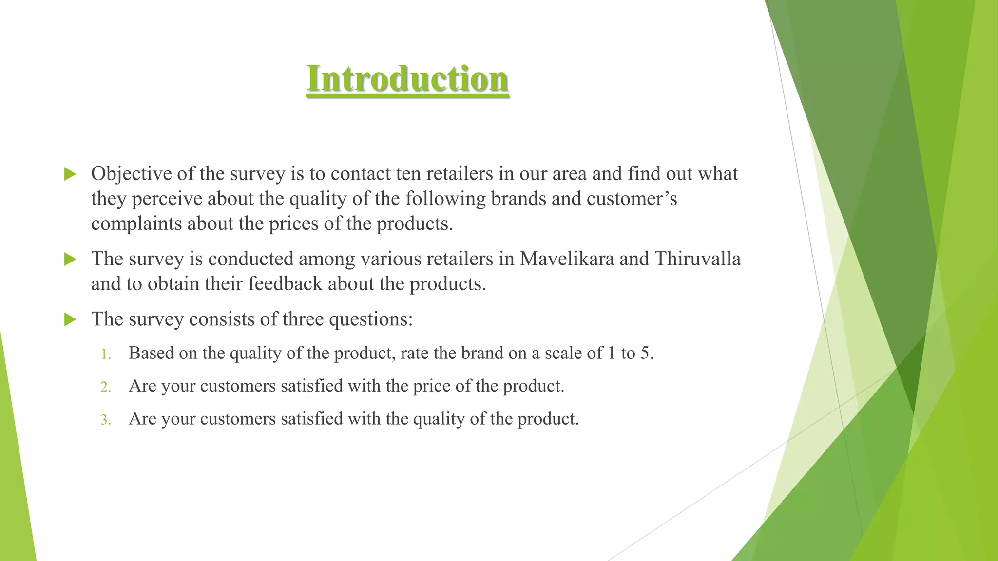 Retail survey | PPTX