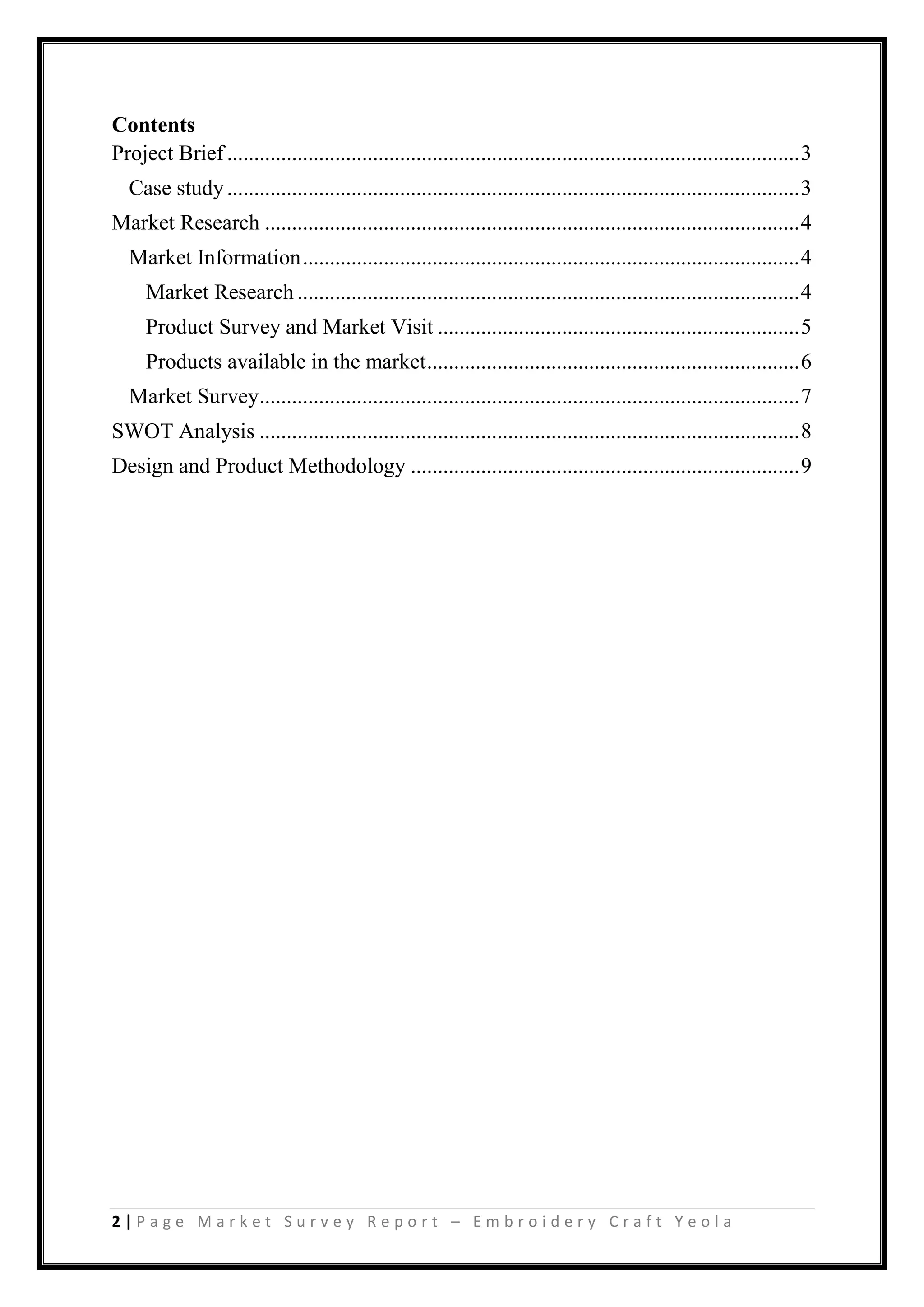 Market survey final report YEOLA | PDF