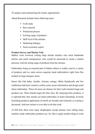 Market survey final report YEOLA | PDF