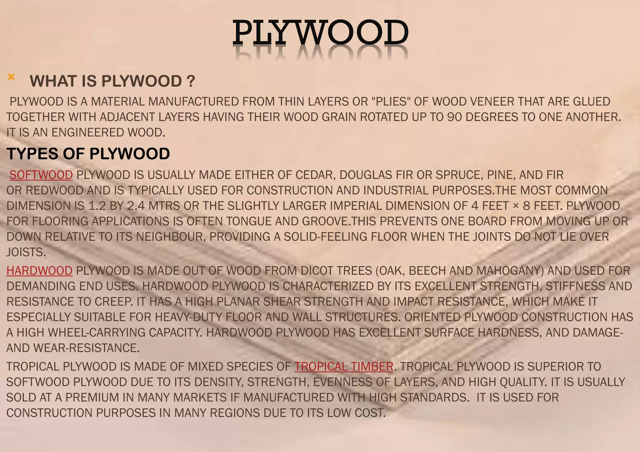 INDUSTRIAL WOODS/ TIMBERS - Market Survey | PDF