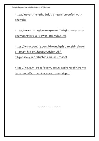 MARKETING RESEARCH SURVEY | DOCX