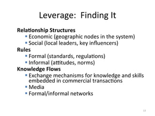 Market Systems Approach | PDF