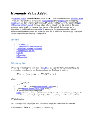 Market value added | DOCX