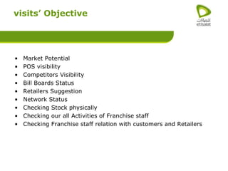 Market visit report telecomunication | PPTX