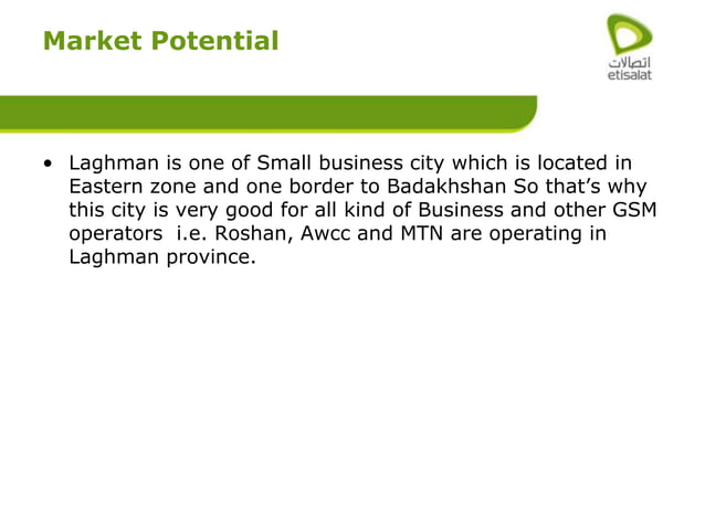 Market visit report telecomunication | PPTX