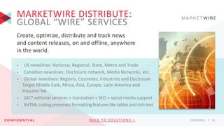 New Age of Marketwire | PPT