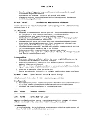 Mark Franklin CV | DOC