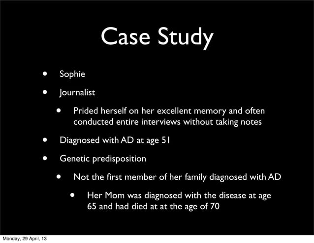 Dementia Case Study | PDF | Brain and Nervous System Disorders ...