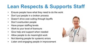 Respect for People and Continuous Improvement for Healthcare | PDF