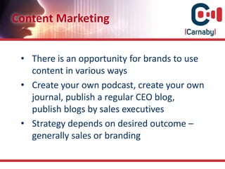 Executive blogging And Content Marketing | PPT